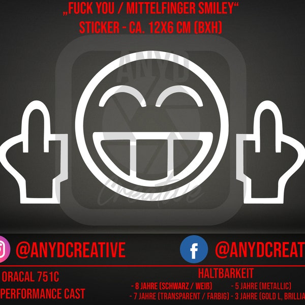 Mittelfinger sticker - Etsy.de