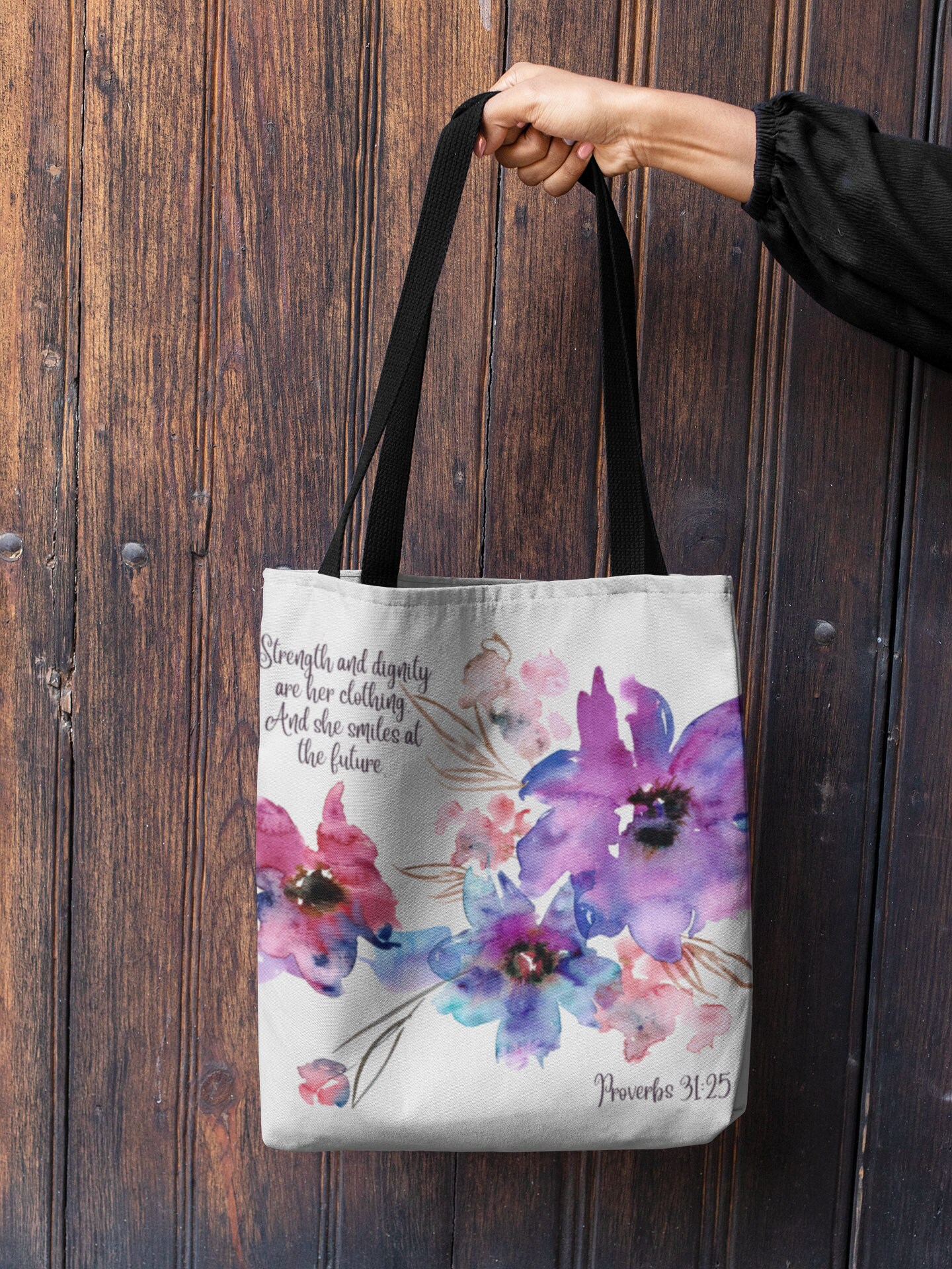 Christian Tote Bag Scripture Book Bag Bible Tote Bag for - Etsy