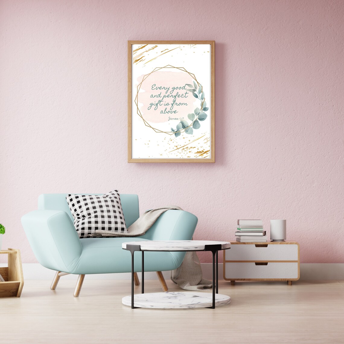 Faith Word Art / Beautiful Printable Word Art / Biblical Home | Etsy