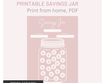 Printable Savings Tracker PDF Savings Counter Printable - Etsy