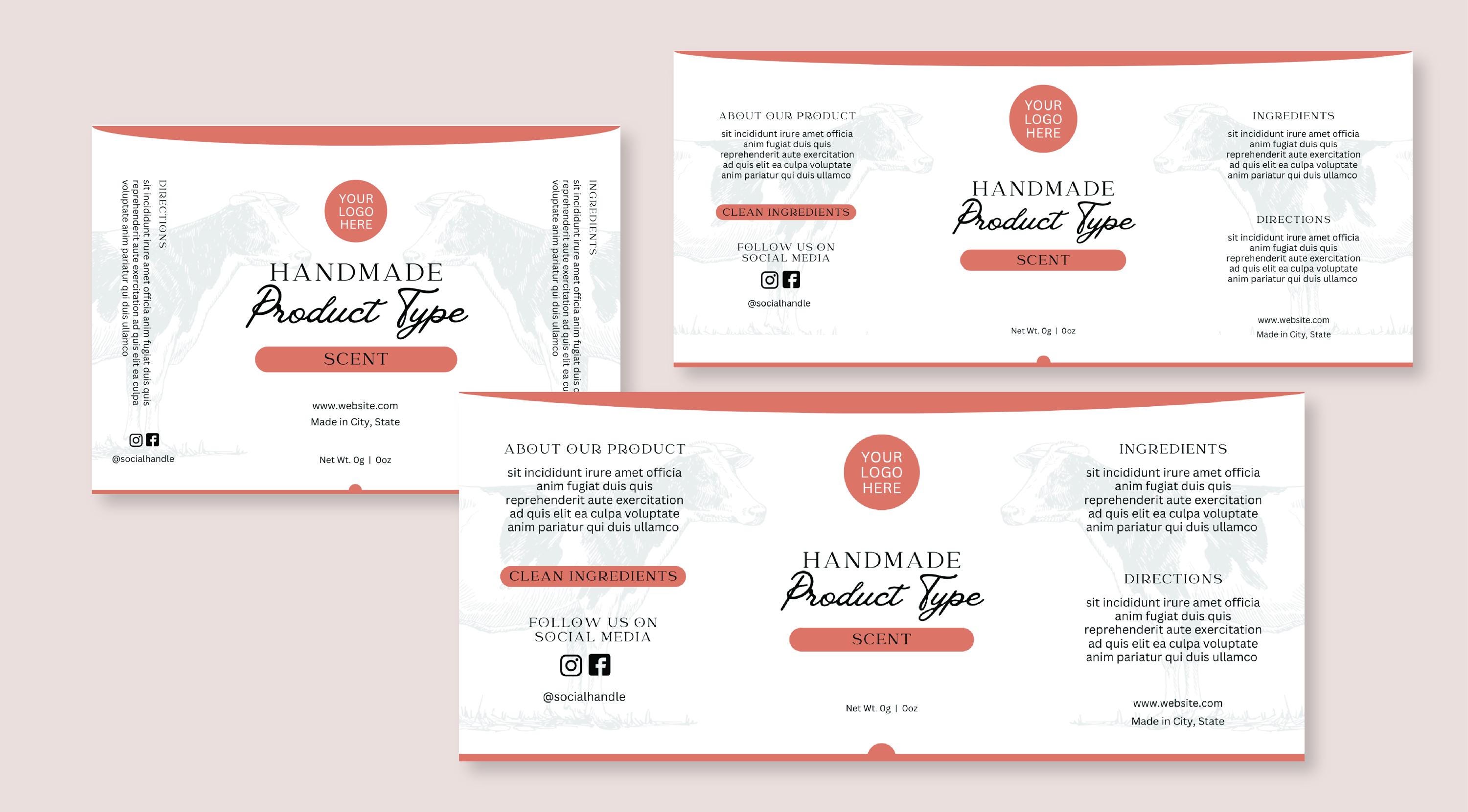 Editable Bottle Label Template Canva / Printable Bottle Labels / DIY ...