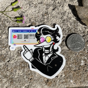 Spamton BIG SHOT Sticker - Matte Vinyl / Holographic - Etsy