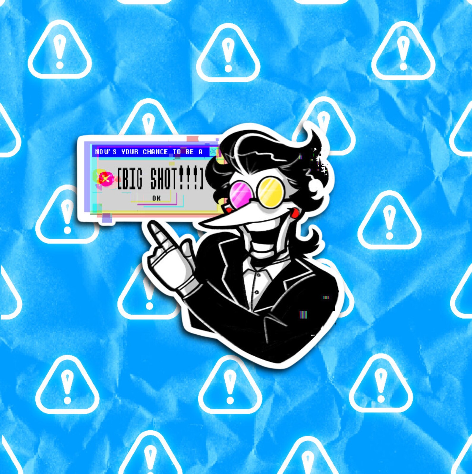 Spamton BIG SHOT Sticker Matte Vinyl / Holographic - Etsy