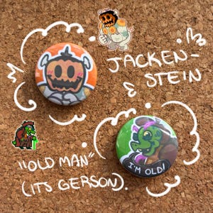 DELTARUNE CH. 3 & 4 BUTTONS - (tenna, Roaring Knight, Lanino/elnina ...
