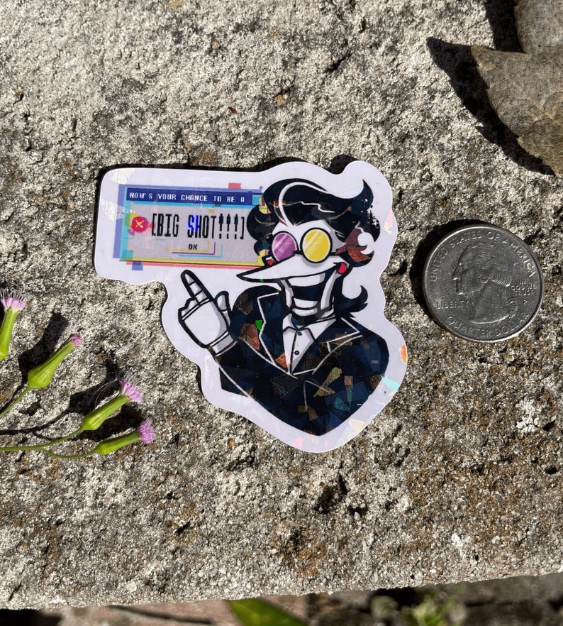 Spamton BIG SHOT Sticker Matte Vinyl / Holographic - Etsy