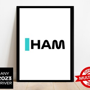 Formula 1 Print F1 Driver Initials Poster Formula One Track Racing Wall ...