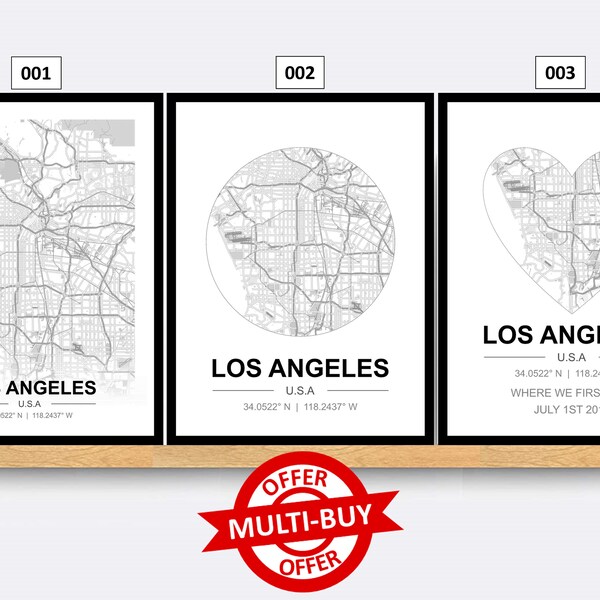 Los Angeles Poster - Buy Online - Etsy