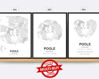 Street Map of Poole - Etsy