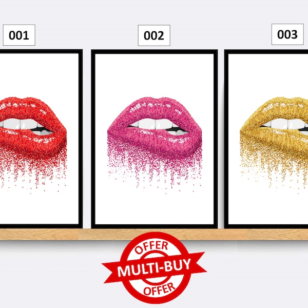 Lips Poster - Etsy UK