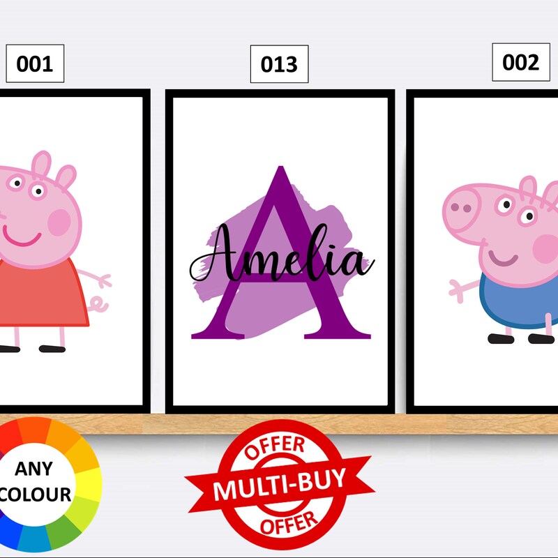 Peppa Pig Poster - Etsy