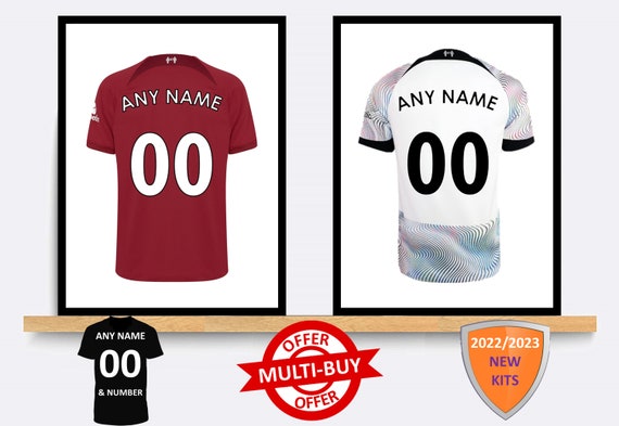 Personalised Liverpool Football Shirt Print Wall Art Poster - Etsy UK