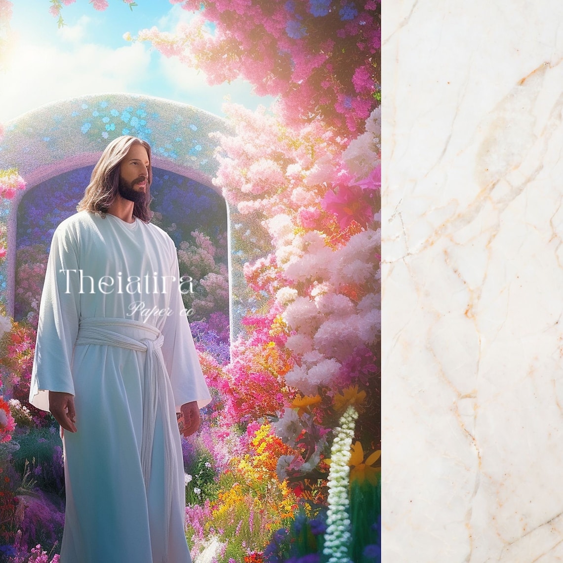 Jesus Christ Resurrection, Easter Printable Digital Oil Painting ...