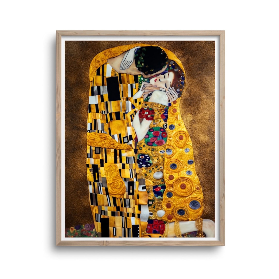 The Kiss Klimt, the Kiss Painting by Gustav Klimt, Digitally ...