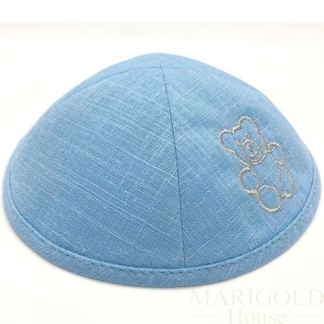 Suede or Linen Baby Teddy Kippot Kippah Kipah Kipa Yarmulke Yarmulka ...