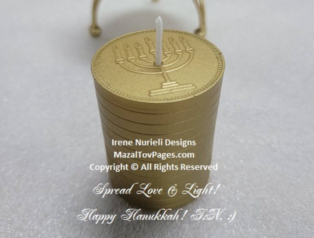 Judaica Symbols Premium Beeswax Luxurious Metallic Knesset Menorah ...