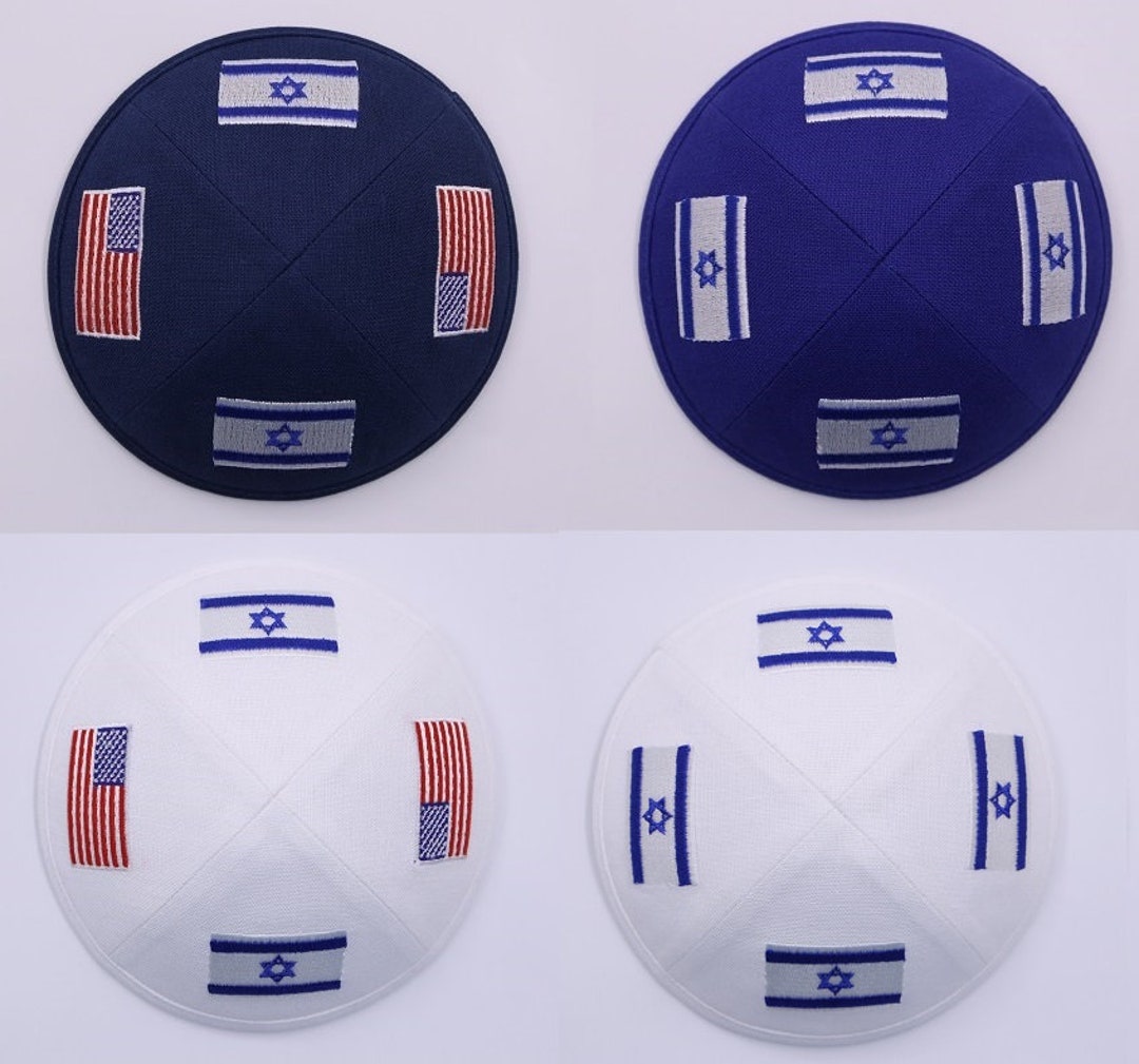Judaica Cotton Linen Kippot Kippah Yarmulka Head Covering: Special ...