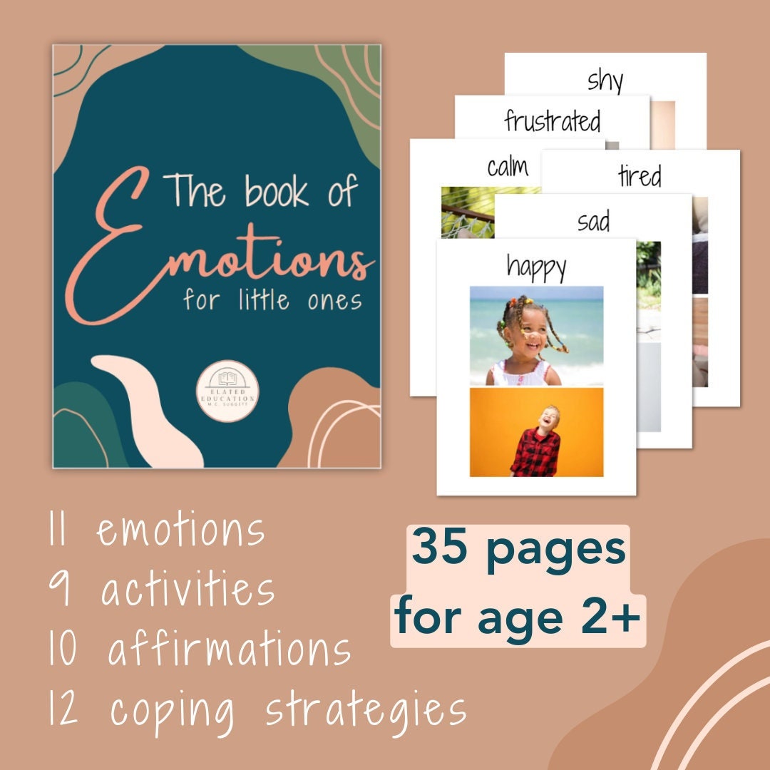 Emotions Learning Booklet: SEL Activities for Toddlers (PDF) - Etsy