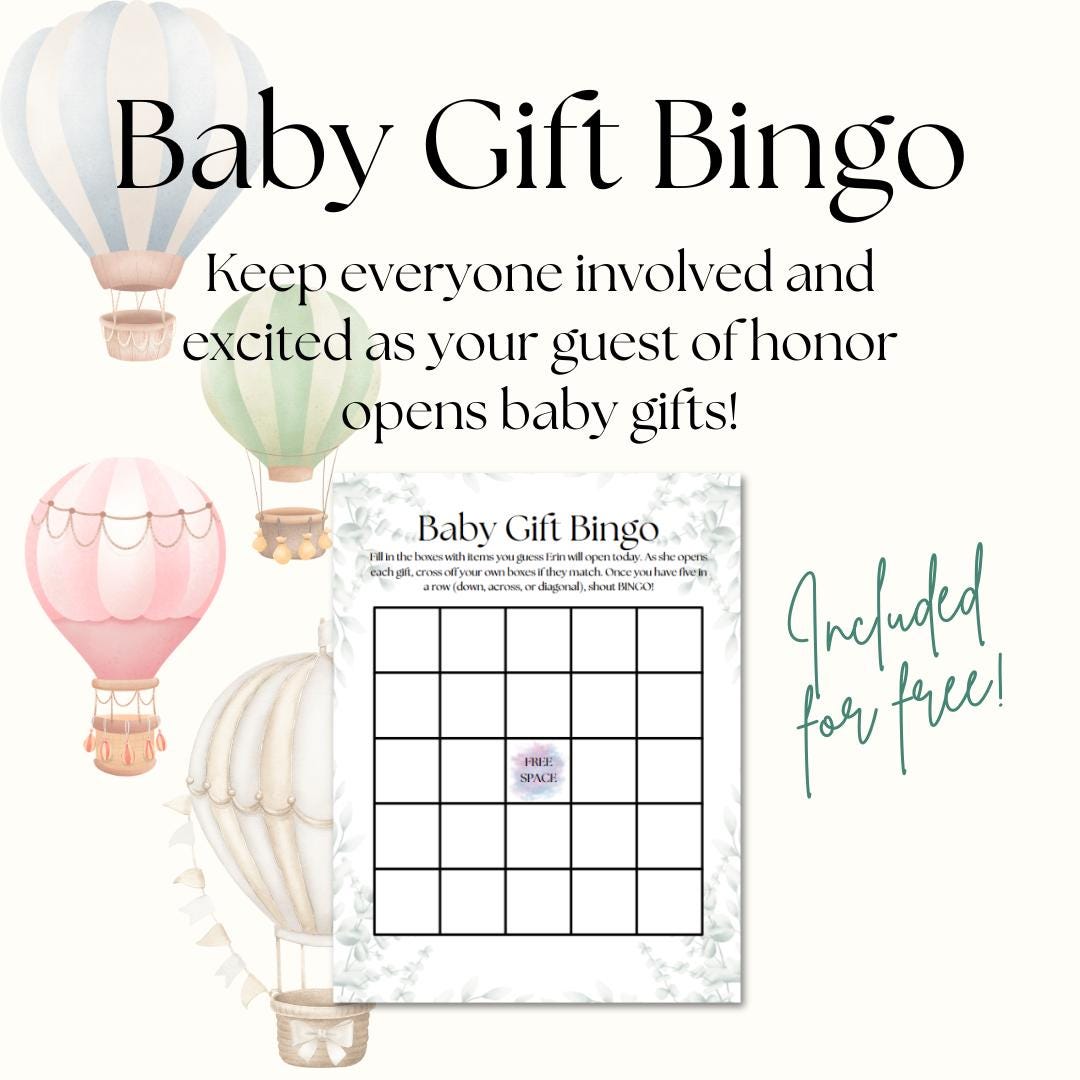 Baby Shower Escape Room & Bingo Games (PDF Download) - Etsy