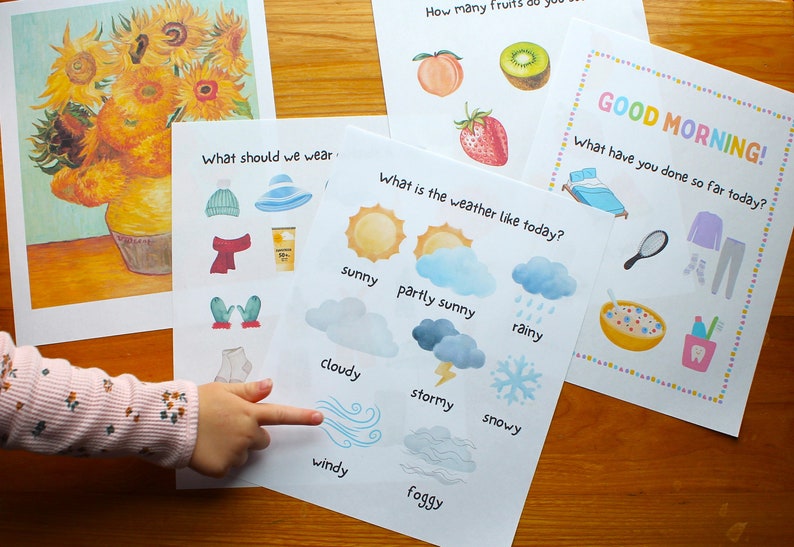 Toddler Morning Menu, Printable Morning Activities for 2 & 3-year-olds ...