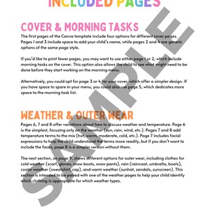 Toddler Morning Menu, Printable Morning Activities for 2 & 3-year-olds ...