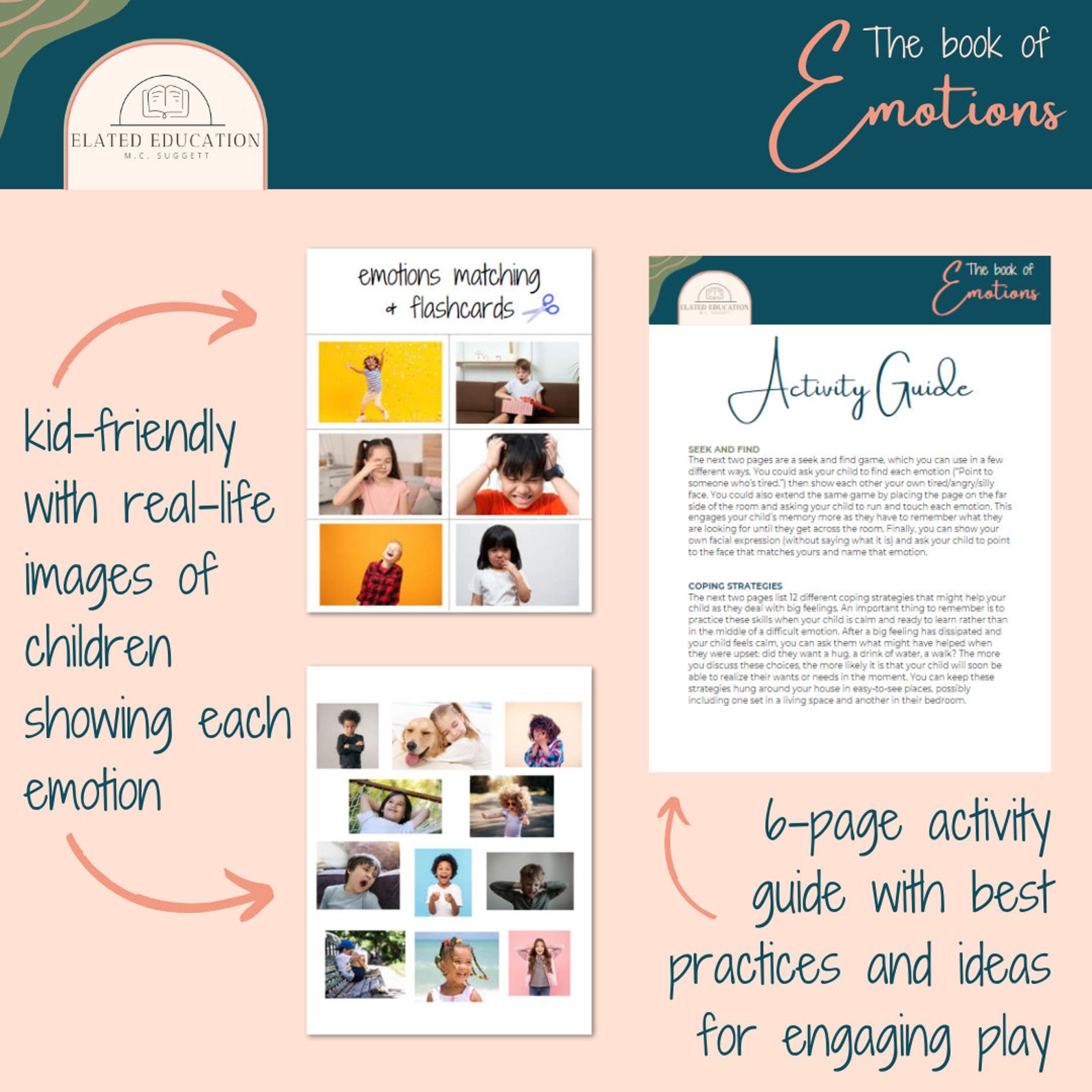 Emotions Learning Booklet: SEL Activities for Toddlers (PDF) - Etsy