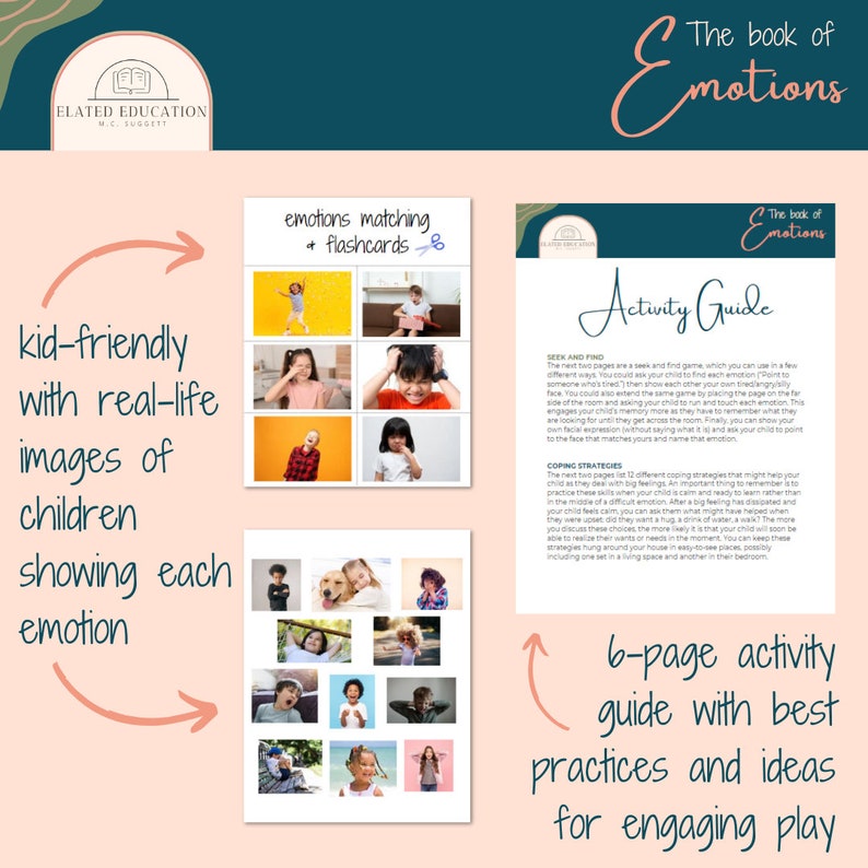 Emotions Learning Booklet: SEL Activities for Toddlers (PDF) - Etsy