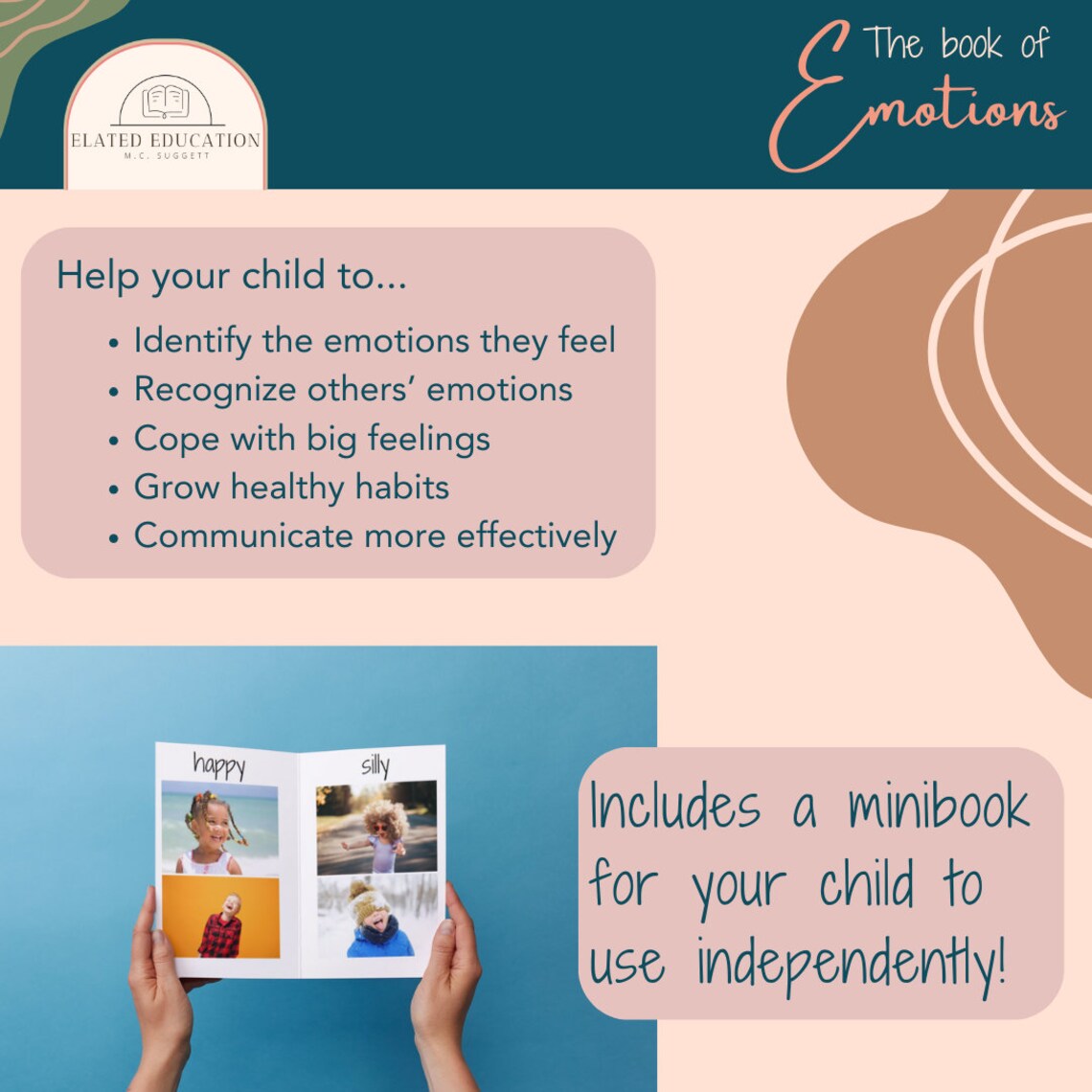 Emotions Learning Booklet: SEL Activities for Toddlers (PDF) - Etsy