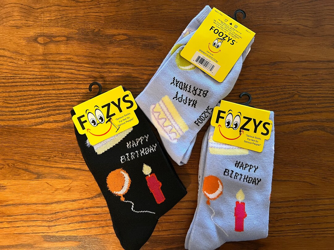 Happy Birthday Socks - Etsy