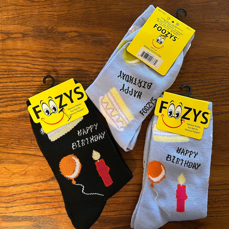 Birthday Socks - Etsy
