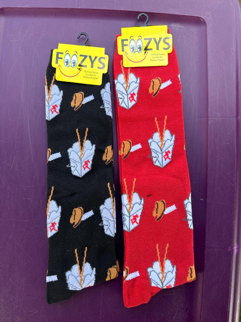 Chinese Takeout Socks - Etsy