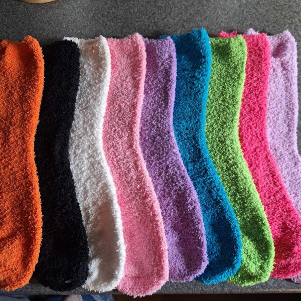 Fuzzy Socks - Etsy