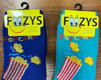 Popcorn Socks, Food Socks, Popcorn Gift, Gift for Foodlover, Crazy ...