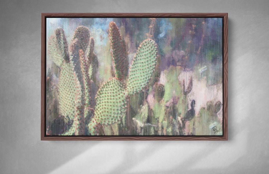 Impressionist Cactus - Etsy