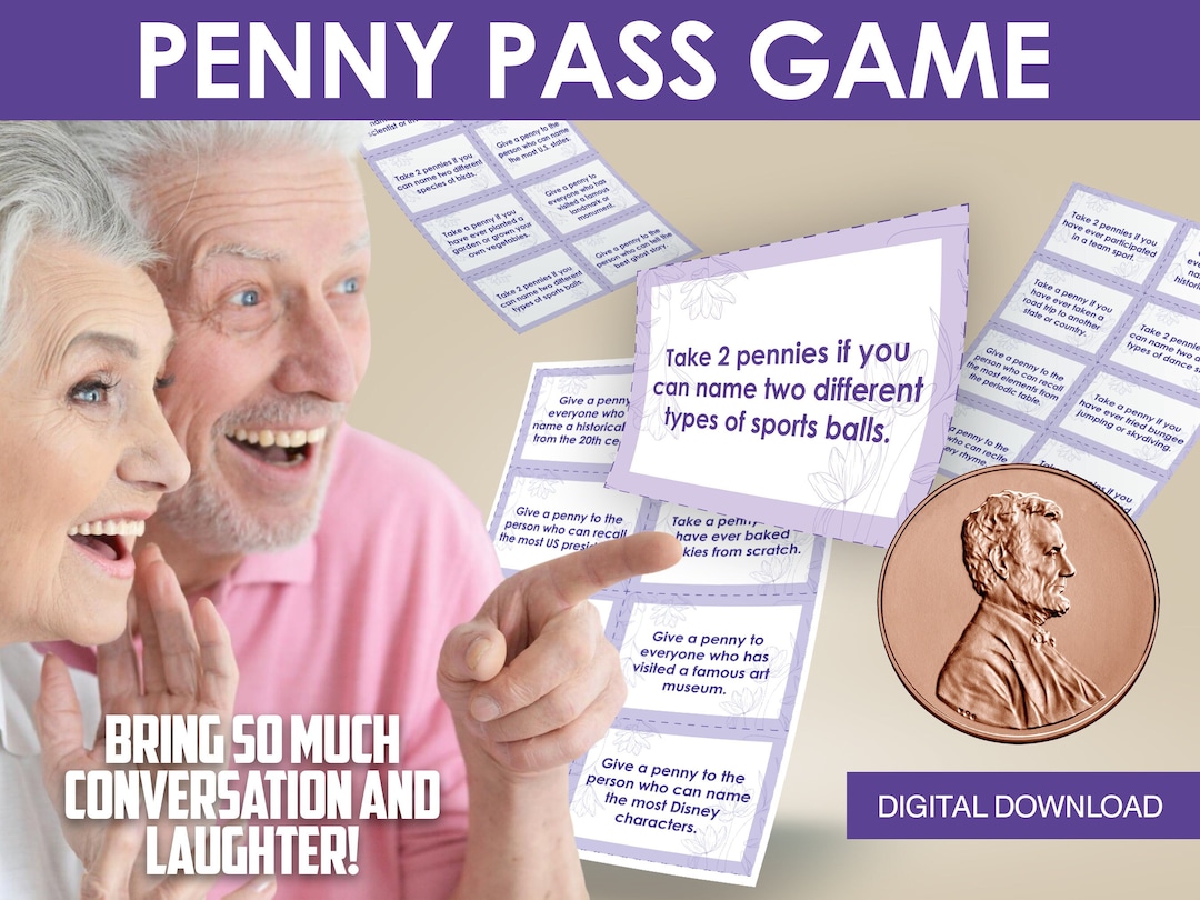 Penny Pass Game for Seniors With Alzheimer's, Memory Care, and Dementia ...