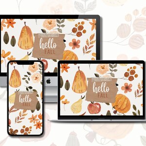 Hello Fall Wallpaper Bundle | Fall Desktop Wallpaper | Fall Laptop ...
