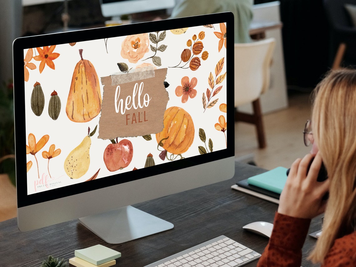 Hello Fall Wallpaper Bundle | Fall Desktop Wallpaper | Fall Laptop ...