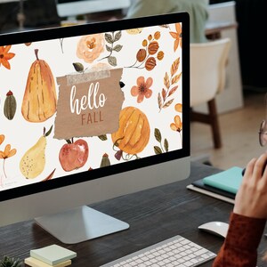 Hello Fall Desktop Wallpaper | Hello Fall Laptop Wallpaper | Fall ...