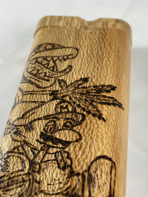 Collectibles Pipes Piranha Plant Toad Stoner Mario Wood Burned Hitter ...