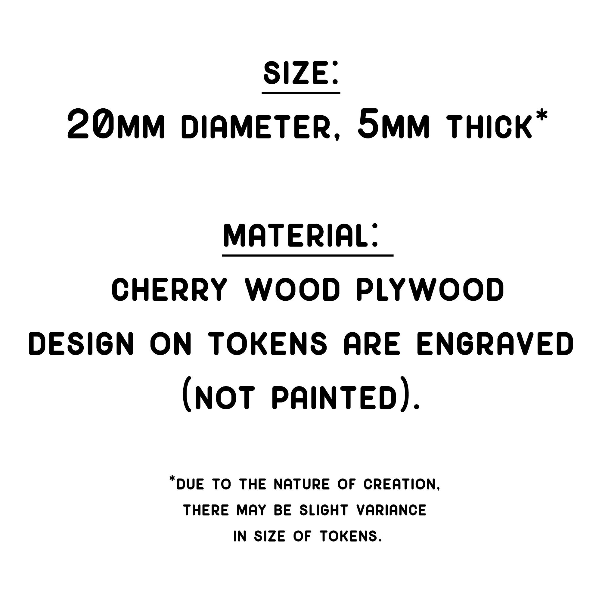 10x Music Note Tokens 20mm Cherry Wood - Etsy