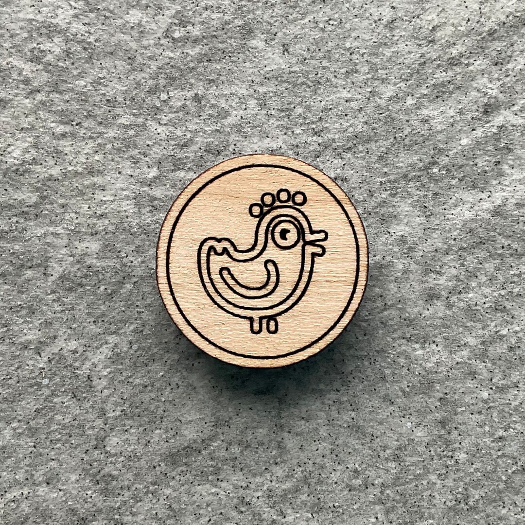 10x Chicken Tokens 20mm Cherry Wood - Etsy