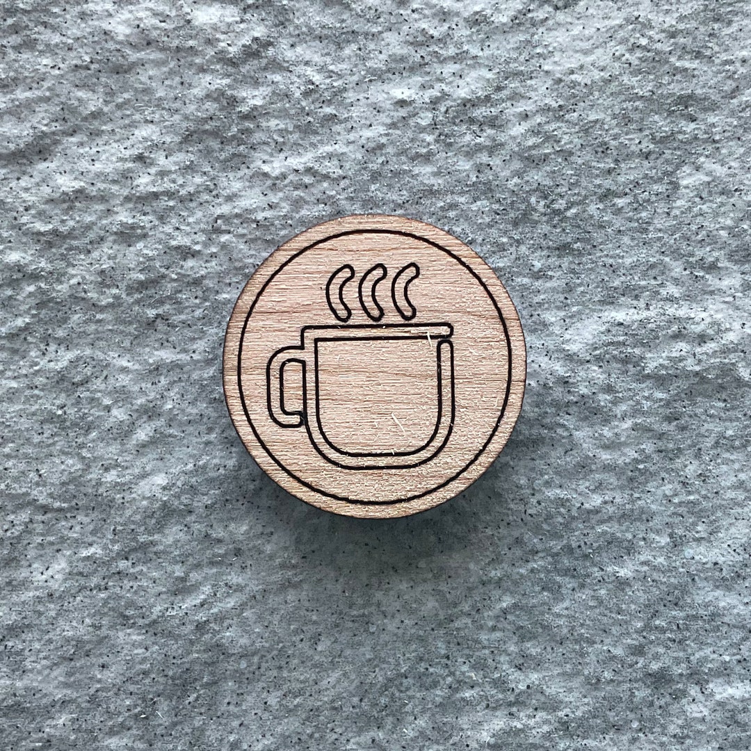 10x Coffee Tokens 20mm Cherry Wood - Etsy