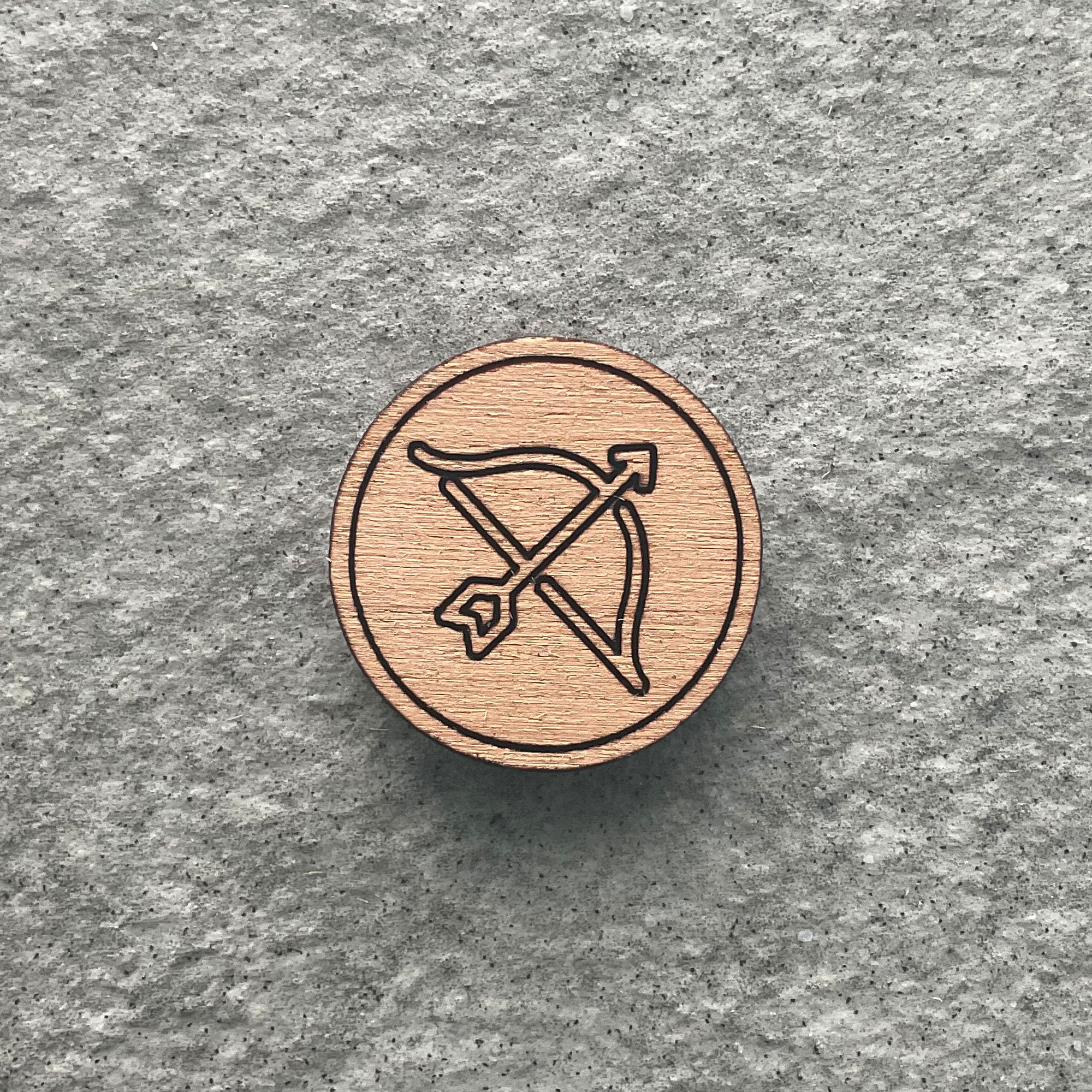 10x Bow Archer Tokens 20mm Cherry Wood - Etsy