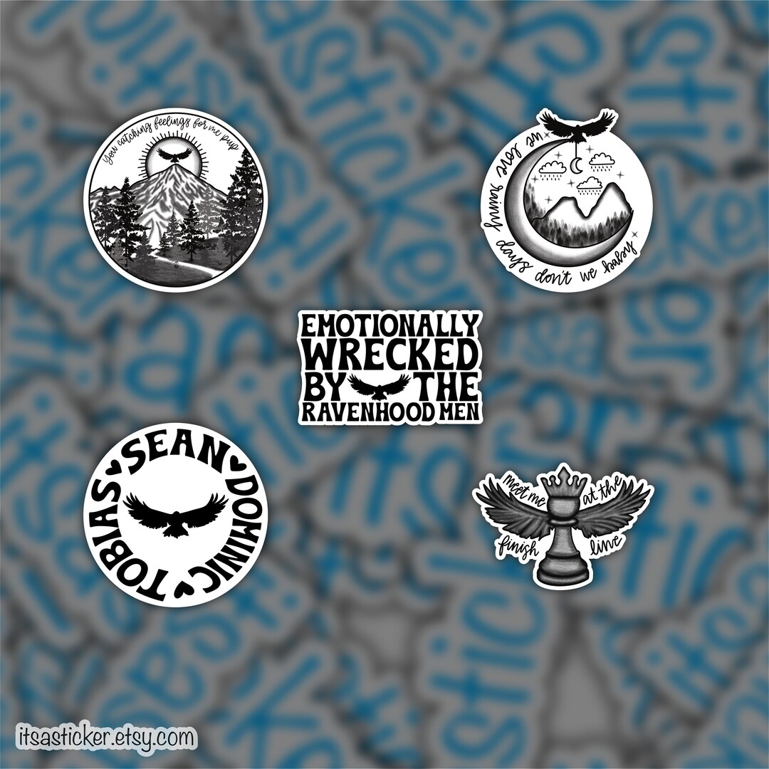 Raven Book Series Sticker Sheet Ideal Gift for Book Lovers, Reading ...