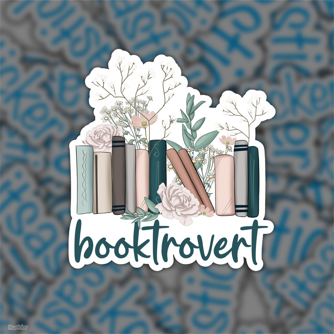 Booktrovert Sticker Dishwasher Safe Bookish Sticker - Etsy