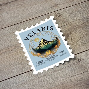 Velaris Stamp Sticker, City of Starlight Inspired by ACOTAR, Court of ...