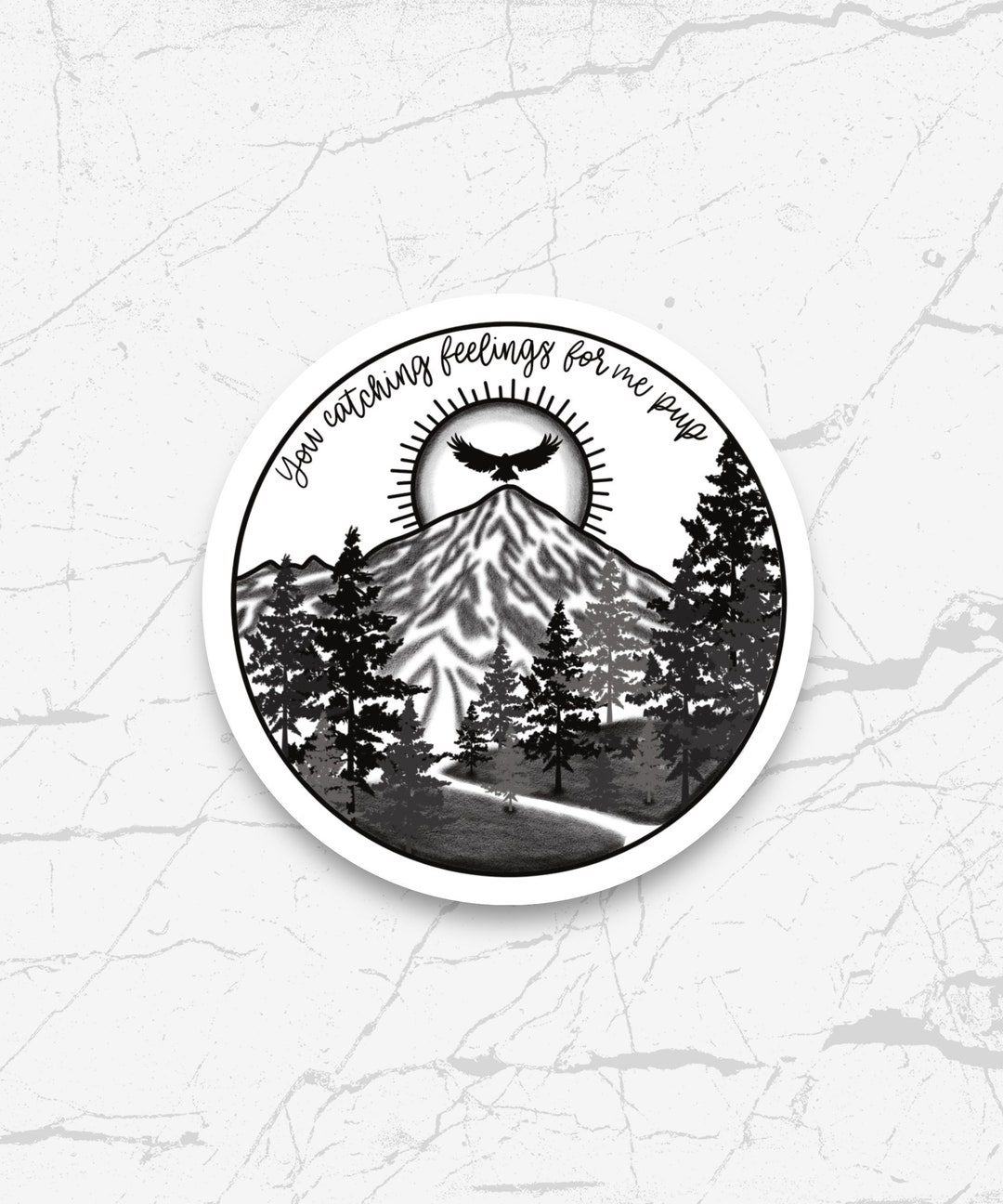 You Catching Feelings for Me Pup Sticker, Book Lover, Bookish Sticker ...