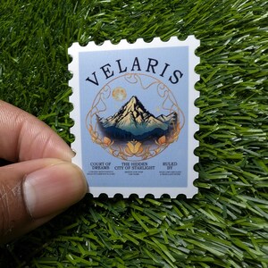 Velaris Stamp Sticker, City of Starlight, Velaris Sticker - Etsy