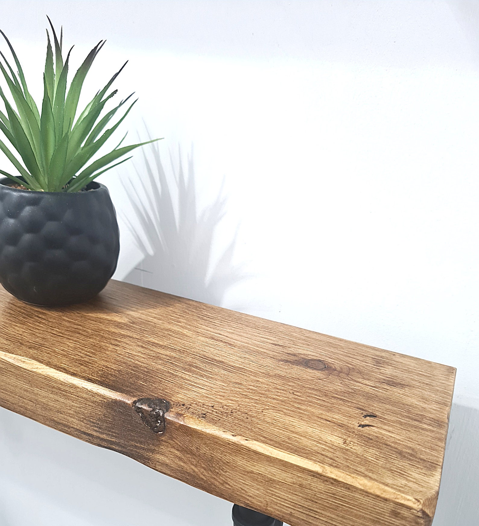 Rustic Floating Shelf Handmade From Solid Wood Floating Shelf | Etsy