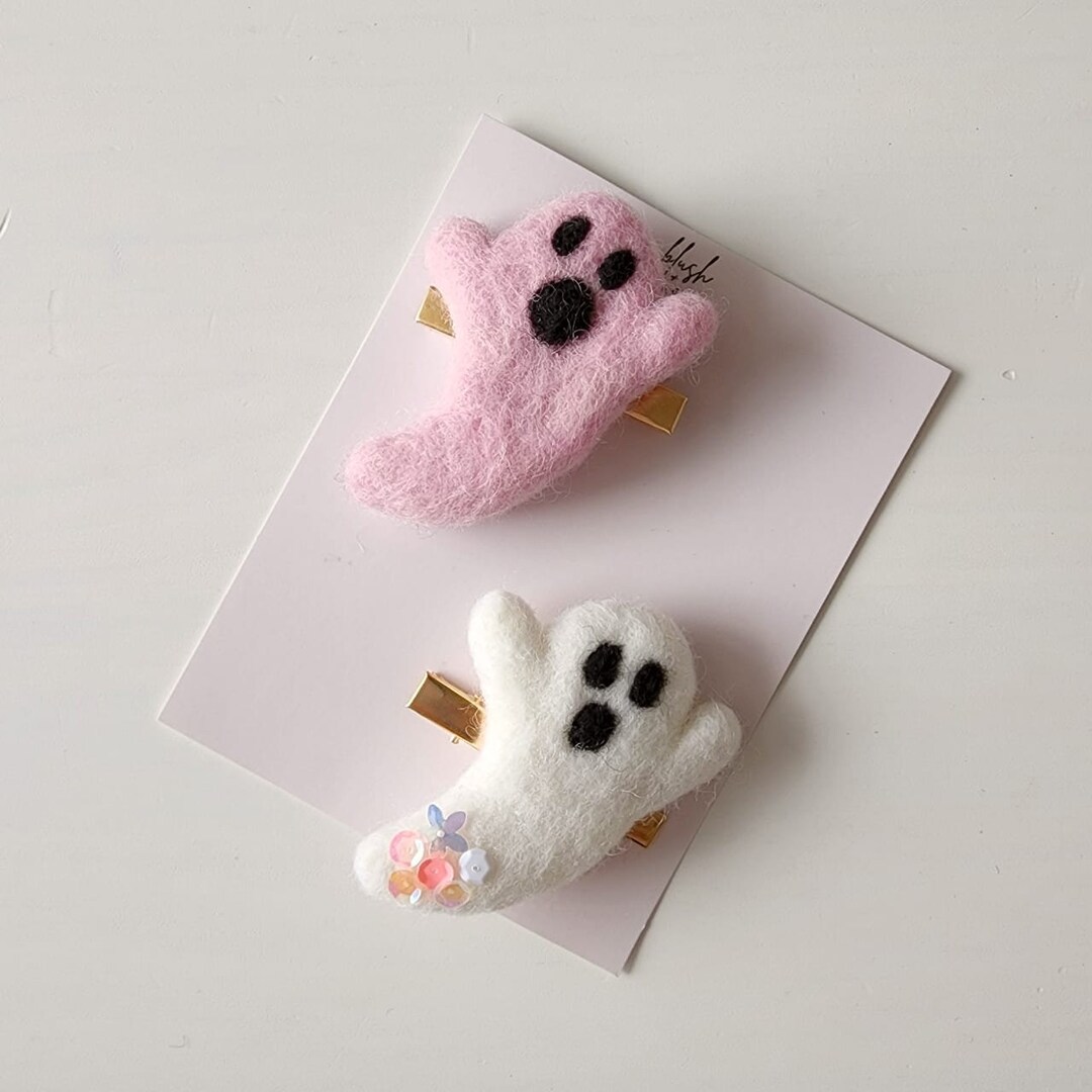 GHOST Hair Clip PINK - Etsy