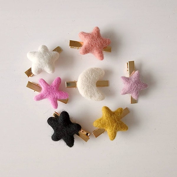 Star Hair Clips - Etsy